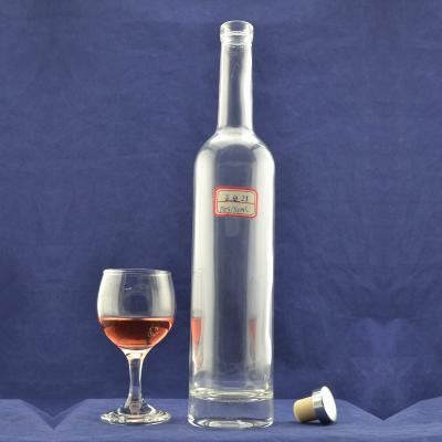 China Tall Thin Liquor Glass Bottle For Whiskey/Brandy/Vodka Sealed With Twist-off Cap for sale