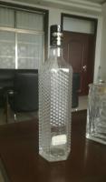 China Tall Thin Liquor Glass Bottle For Whiskey/Brandy/Vodka Sealed With Twist-off Cap for sale