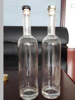 China Tall Thin Liquor Glass Bottle For Whiskey/Brandy/Vodka Sealed With Twist-off Cap for sale