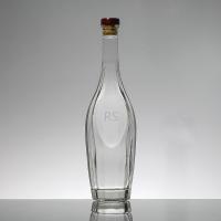 China Tall Thin Liquor Glass Bottle For Whiskey/Brandy/Vodka Sealed With Twist-off Cap for sale