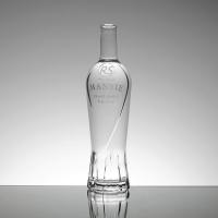 China Flint Vodka Whisky Cork Cap 750ml Glass Whisky Bottle with Cork Base Material Glass for sale