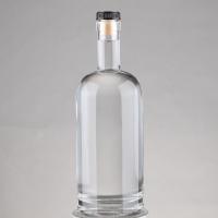 China 70cl 700ml Vodka Bottles Made of Super Flint Glass with Thick Base and Cork Sealing Type for sale