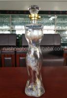 China Clear Woman Shaped Tequila Bottle Unique Glass Bottles for Bars and Restaurants for sale