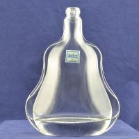 China Embossed High Flint Glass Material Eiffel Tower Shape Glass Liquor Bottle with Cork for sale