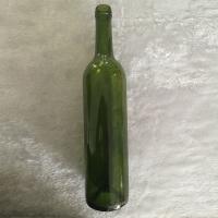 China Raw Color Glass Material Antique Wine Bottle Frost Deep Process and TT Payment Term for sale
