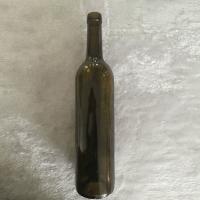 China Raw Color Glass Material Antique Wine Bottle Frost Deep Process and TT Payment Term for sale