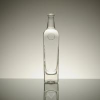 China Frost Surface Handling French Square Glass Bottle with 700ml 500ml / 250ml Capacity for sale