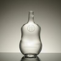 China 500ml Frost Surface Handling Butterfly Shape Whiskey Glass Bottle for Vodka Packaging for sale