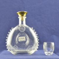 China 750ml Guitar Shaped Glass Bottles for Brandy Vodeka Wine Painted Color and Durable for sale