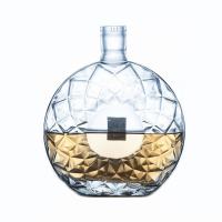China ISO14001 Certified Super Flint Glass Bottles for XO/Brandy/Whiskey/Vodka Manufacture for sale