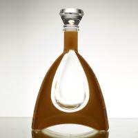 China Square Custom Design Animal Shaped 500ml 750ml Glass Bottle for Brandy Whisky Vodka for sale