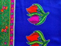 China 100% Acrylic Niagara Printed Fabric 112cm Width Silky Cross Grain for Sarongs and Summer Skirts for sale