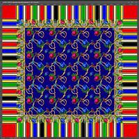 China Premium 100% Wool Printed Scarf Fabric – Middle East Collection for sale