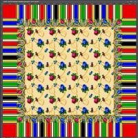 China Premium 100% Wool Printed Scarf Fabric – Middle East Collection for sale