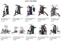 China 1200kg Steel 8 Station Multi Gym Machine 3800*3900*2350mm for sale