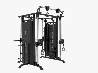 China Multifunctional Gym Fitness Equipment Cable Crossover Smith Machine Powder Coating for sale