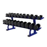 China 200KG Fitness Dumbbell Rubber Dumbbell Set Integrated Gym Trainer for sale