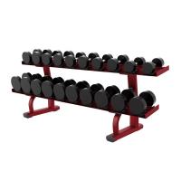 China 200KG Fitness Dumbbell Rubber Dumbbell Set Integrated Gym Trainer for sale
