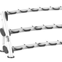 China Rubberized Adjustable Fitness Dumbbell Rack 2490*690*760mm for sale