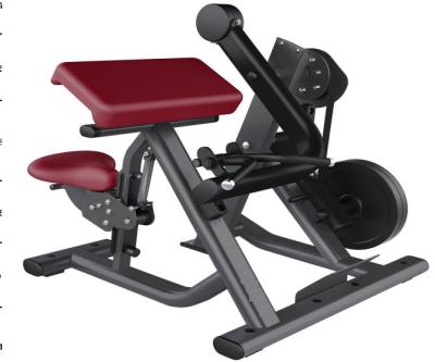 China 140*90*3mm Tube Free Weight Gym Equipment Biceps Training Board Priest Bench for sale