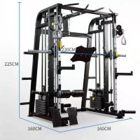 China Powder Coating Gym Fitness Equipment Multi Functional Smith Weight Stack Trainer for sale