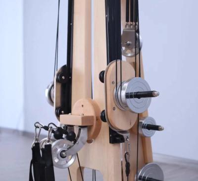 China Commercial Home Use Fitness Equipment Wooden Pilates Cadillac Reformer for sale