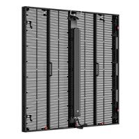 China LED outdoor transparent grille display screen for sale