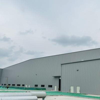 China Sound Dampening Prefab Industrial Steel Structure Building Warehouse Shed Fabrication for sale