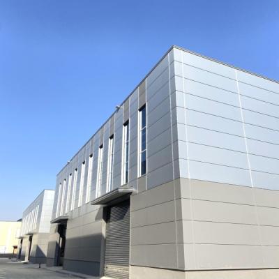 China Wind Resistant Lightweight Steel Fabricated Building Warehouse Workshop 150 X 250 for sale