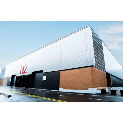 China S275 Prefabricated 100x200 Steel Building Portal Frame Warehouse Custom for sale