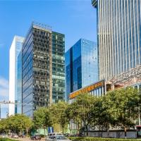 China Prefab Multi Storey Commercial Steel Structure Office Metal Frame Architecture Building for sale