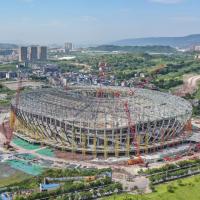 China ODM Public Steel Building Commercial Prefabricated Metal Buildings Stadium for sale