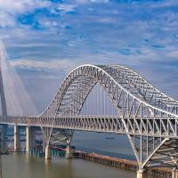 China Modular Truss Prefab Steel Bridges Galvanized Q550 Q420 Q690 for sale