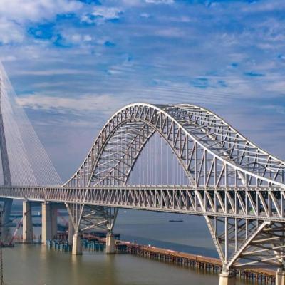 China Modular Truss Prefab Steel Bridges Galvanized Q550 Q420 Q690 for sale
