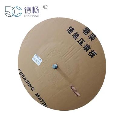China Direct Factory Sale Die Cutting Creasing Matrix Adhesive Plastic Base PVC Roll packing Creasing Matrix for sale