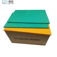 China 40 Degree Die Ejection Rubber Sponge Foam Adhesive Green Color for sale