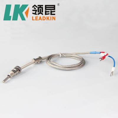 China E / K Compression Spring Shielded Wire Thermocouple Temperature Probe Sensor for sale