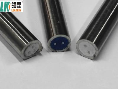 China Mineral Insulated Thermocouple Cable for Temperature Measurement Silver/Black/Red/Blue Connector Color Insulation for sale