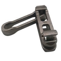 China High Strength Scraper Drop Forged Fork Link Chain Forging 142 Pitch Chain Rod in Black for sale
