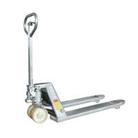 China SINOLIFT Load 2500kg Maximum outer width 520mm NPG Hand Galvanized Pallet Truck for sale