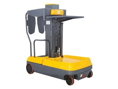 China SINOLIFT Drivable Elevated Work Platform Propelled Warehouse Package Stand-on Electric Order Picker for sale