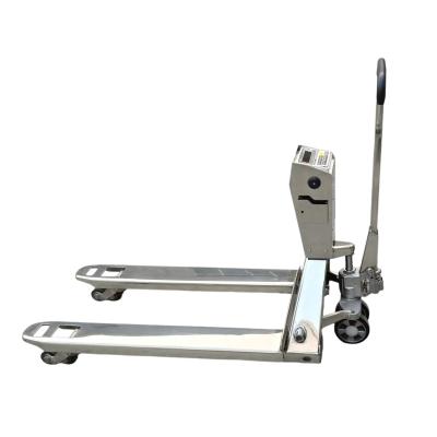 China SINOLIFT HL20SS HL30SS Customized Stainless Steel Scale Pallet Truck with Built in Printer for sale