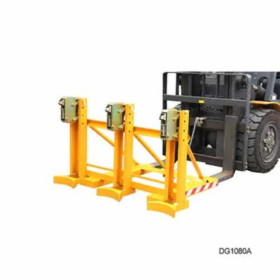China DG1080A DG1080B Mechanical Drum Grabber Forklift Automatic Clamping Capacity 450kg for sale