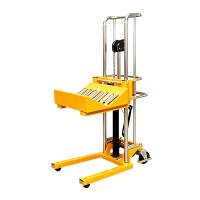 China SINOLIFT PV Manual Hydraulic Roll Handling Stacker for Paper & Film Rolls for sale