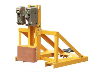 China DG500E Heavy Duty Forklift Mounted Rubber-belt Drum Grabbers Load Capacity 500kg for sale