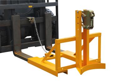China DG360C Single Gator Grip Forklift Mounted Drum Grab Loading Capacity 350kg for sale