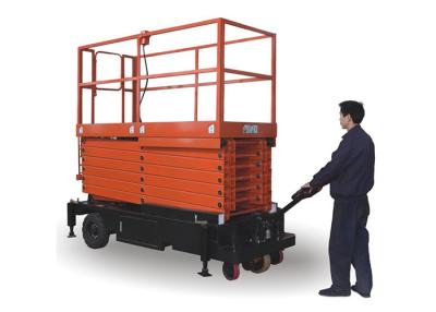 China Sinolift SJY（II）Stainless Manganese Steel Pedestrian Motorized Mobile Scissor Lift Capacity 500 kg for sale