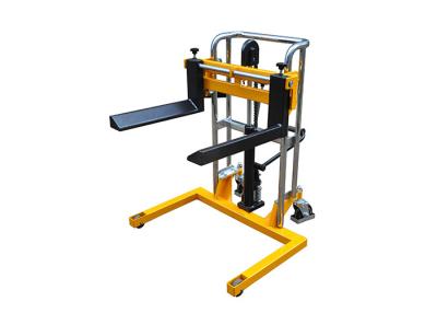 China PJ-R Manual Hydraulic Roll Handling Stacker Loading Capacity 400Kg for sale