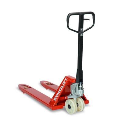 China NF Series Stainless Steel Zinc or Galvanized type Hand Pallet Truck Capacity 2500-3000kg for sale