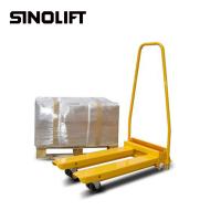 China MX Hand Mechanical truck lifter Foldable Hydraulic Pallet Truck Lifting Height 145mm Loading Capacity 300kg for sale